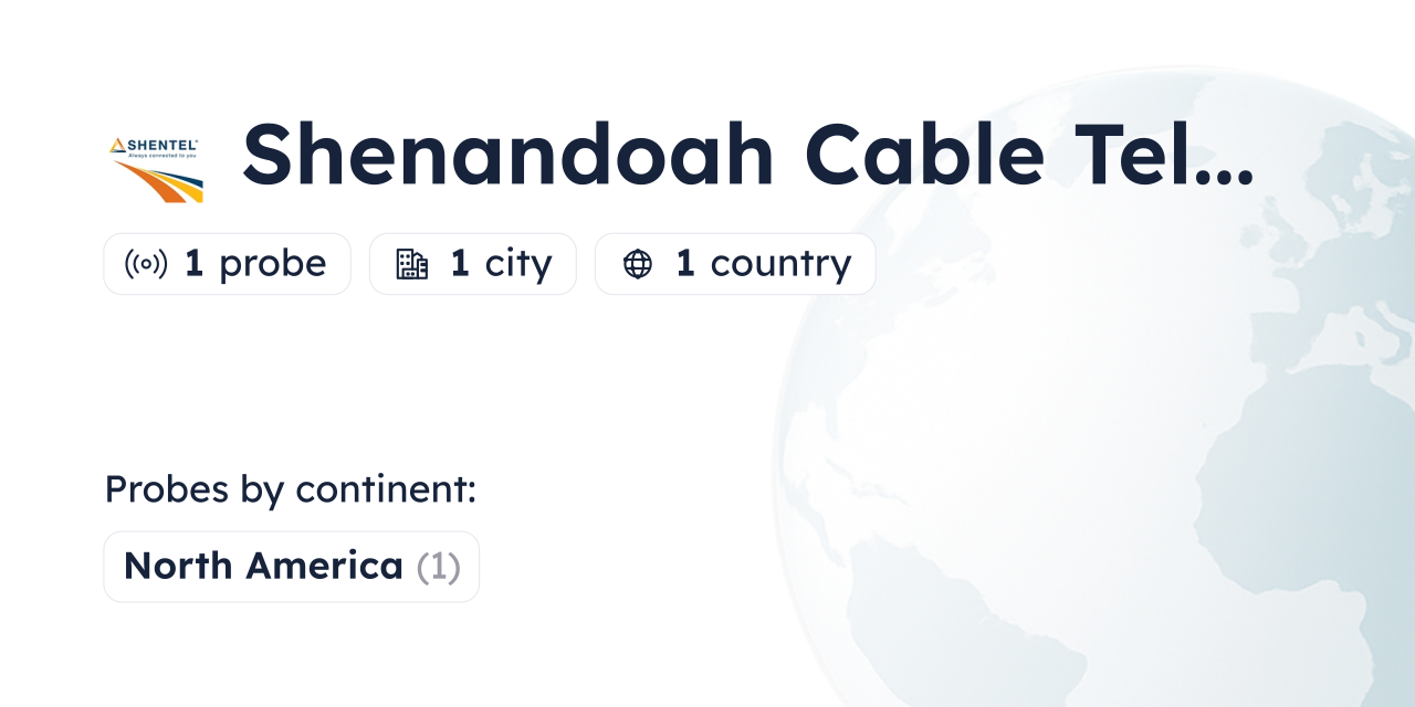 Shenandoah Cable Television Looking Glass - Globalping