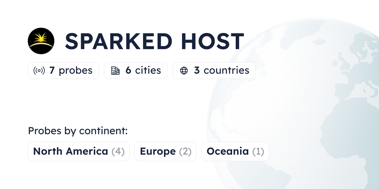 Sparked Host Looking Glass - Globalping